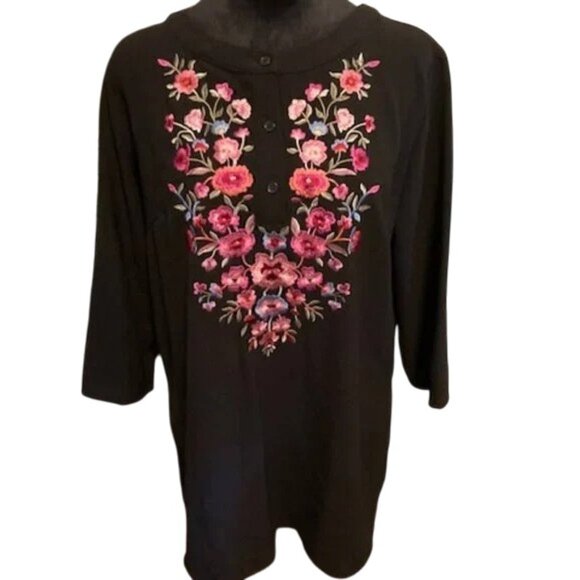 Linea by Louis Dell'Olio | Tops | Linea Louis Dellollio Black ...